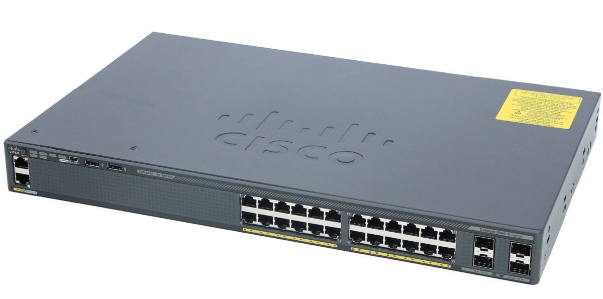 Cisco WS 2960X 24TS L Catalyst 2960 X 24 GigE 4 X 1G SFP LAN Base